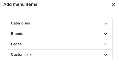 Create and edit a menu with the menu editor